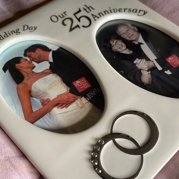 Russ | Wall Decor | Nos Vtg Russ 25th Anniversary Double Picture Glass ...